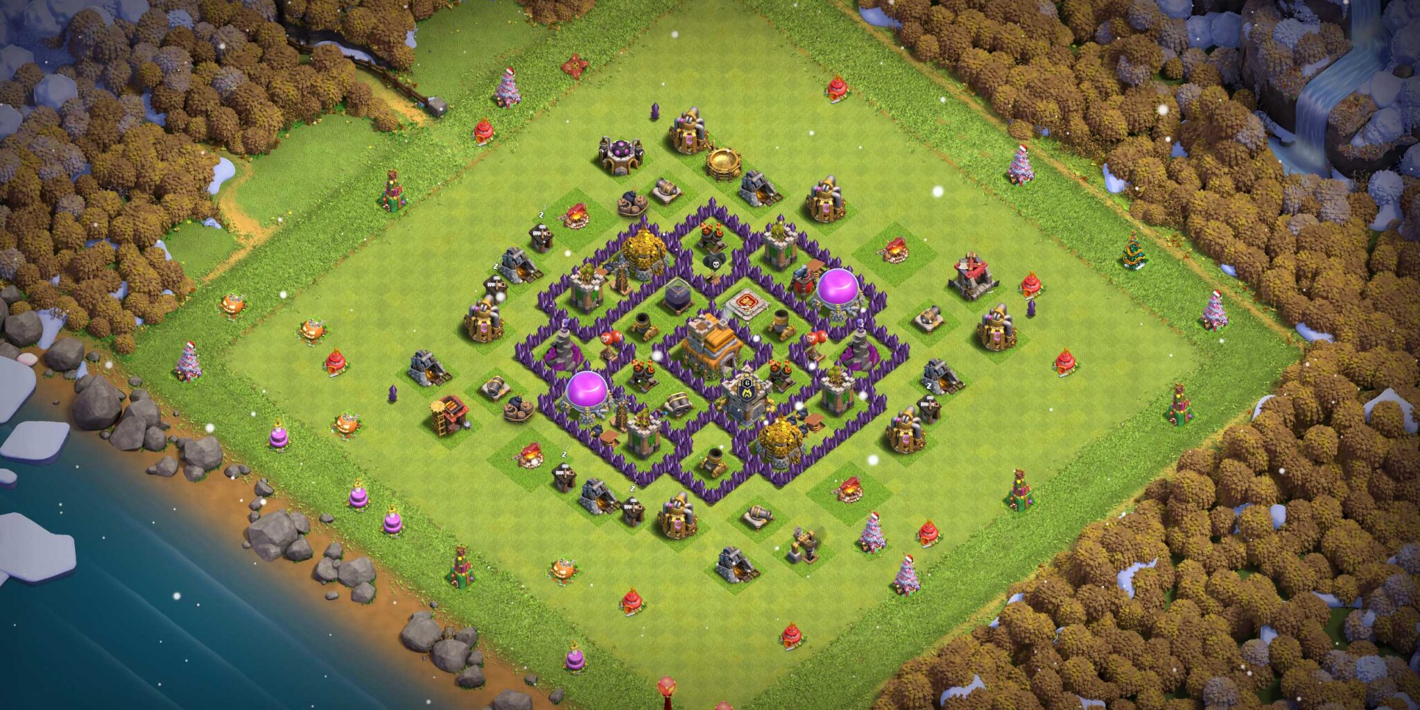 2023 TH7 Home Base Layout with Layout Copy Link - Base of Clans