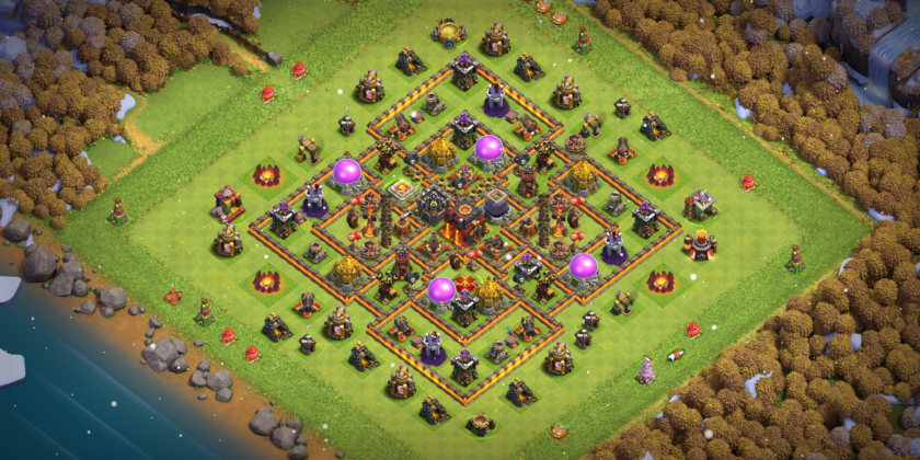 NEW 2023 COC TH10 Home Base layout with Copy Link of layout - Base of Clans