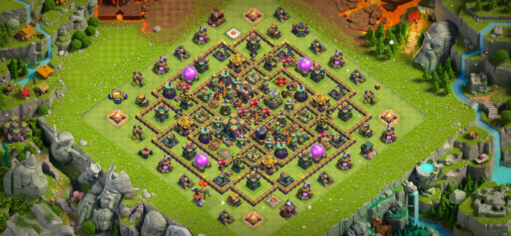 2023 TH14 Base layout with layout copy Link - Base of Clans