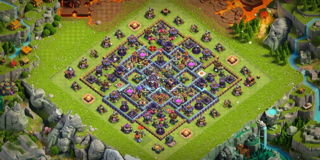 2023 Town Hall 15 Base layout with layout copy Link - Base of Clans