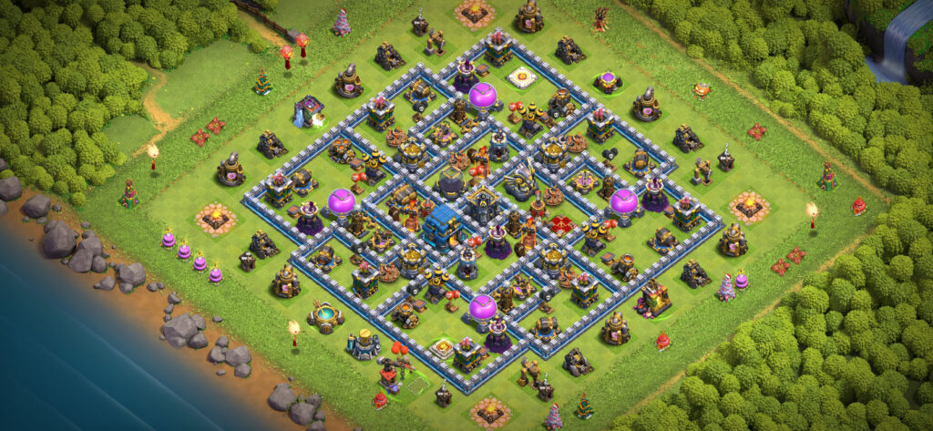 New 2023 TH12 Base Layout With Layout Copy Link - Base of Clans