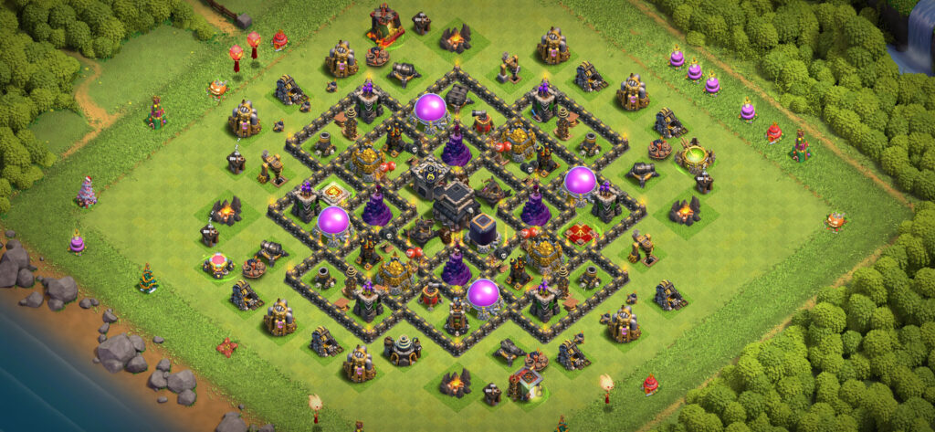 New 2023 TH9 Home Base Layout with War Base Copy Link - Base of Clans