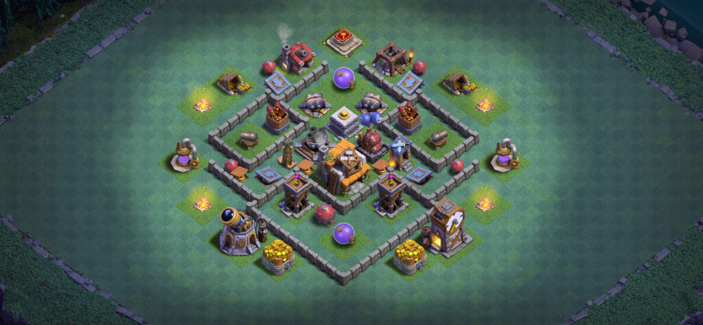 New 2023 Builder Hall 5 Base Layout With Base Copy Link - Base of Clans