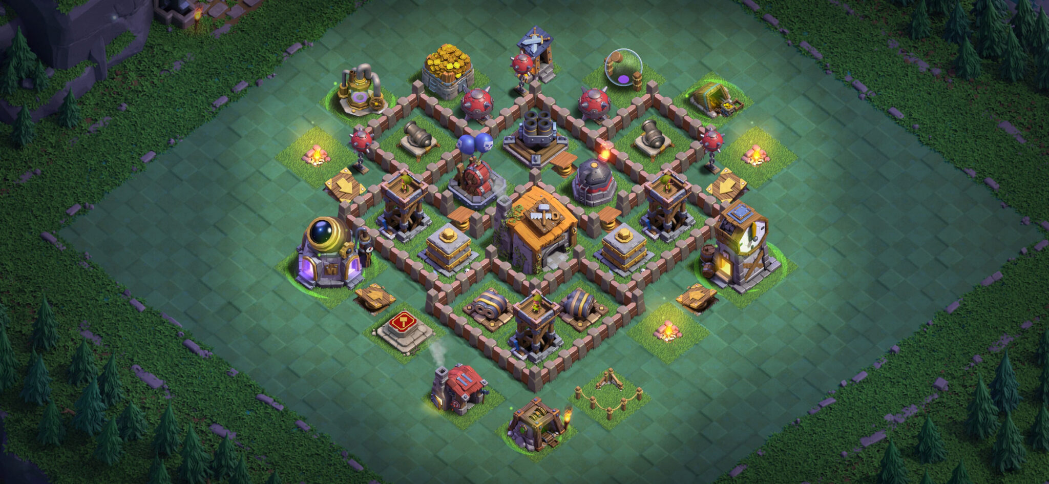 New 2023 BH6 Base (Stage1 & Stage2) layout with Copy link - Base of Clans