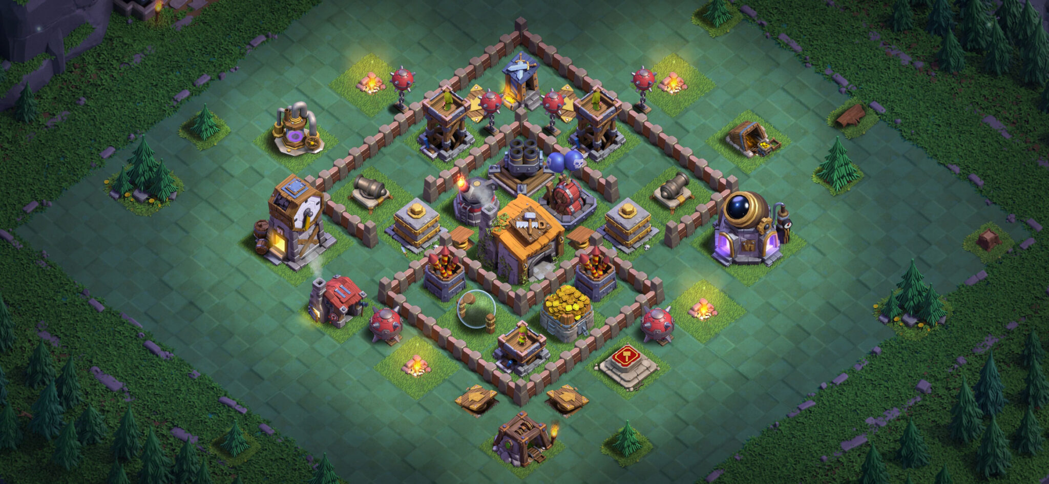 New 2023 BH6 Base (Stage1 & Stage2) layout with Copy link - Base of Clans
