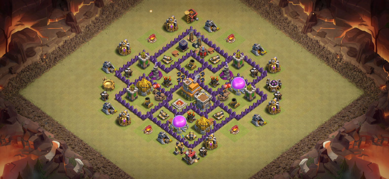 War-Tested Designs: TH7 War Base Layout Planning - Base of Clans