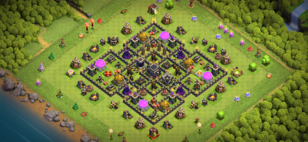 Stay Unbeatable with Our Top Town Hall 9 Base Layout - Base of Clans
