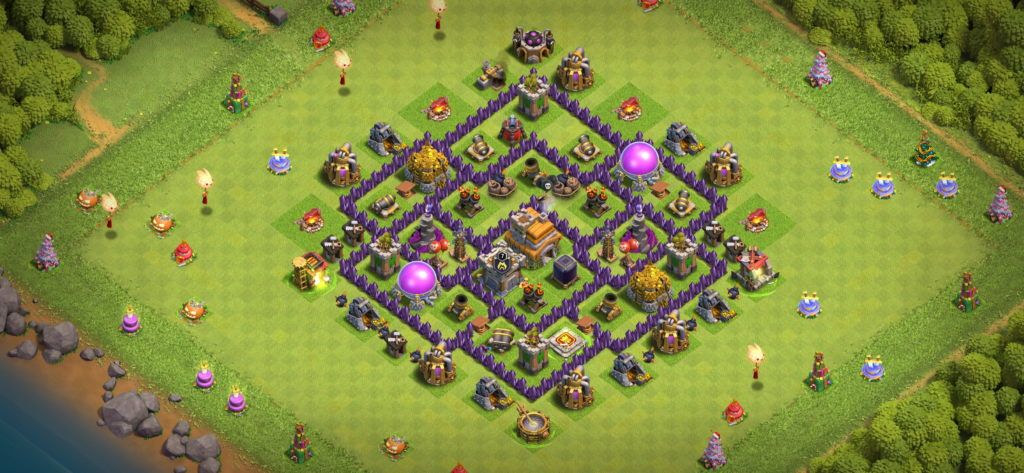 COC TH7 Base: Building a Strong Clash of Clans Town Hall 7 Base - Base ...
