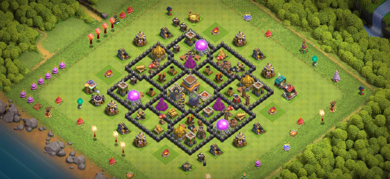 Creating the Ultimate TH8 Home Base Layout for Clash of Clans - Base of ...