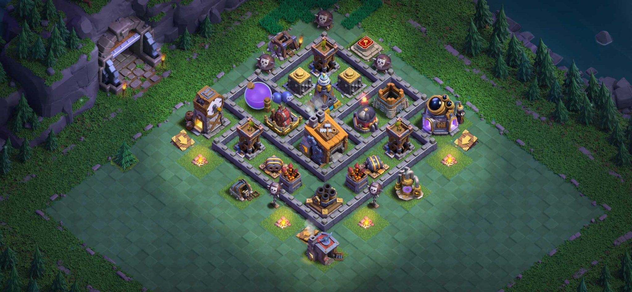 Builder Hall 8 Base (2 stages): Building a Strong Defensive Strategy ...