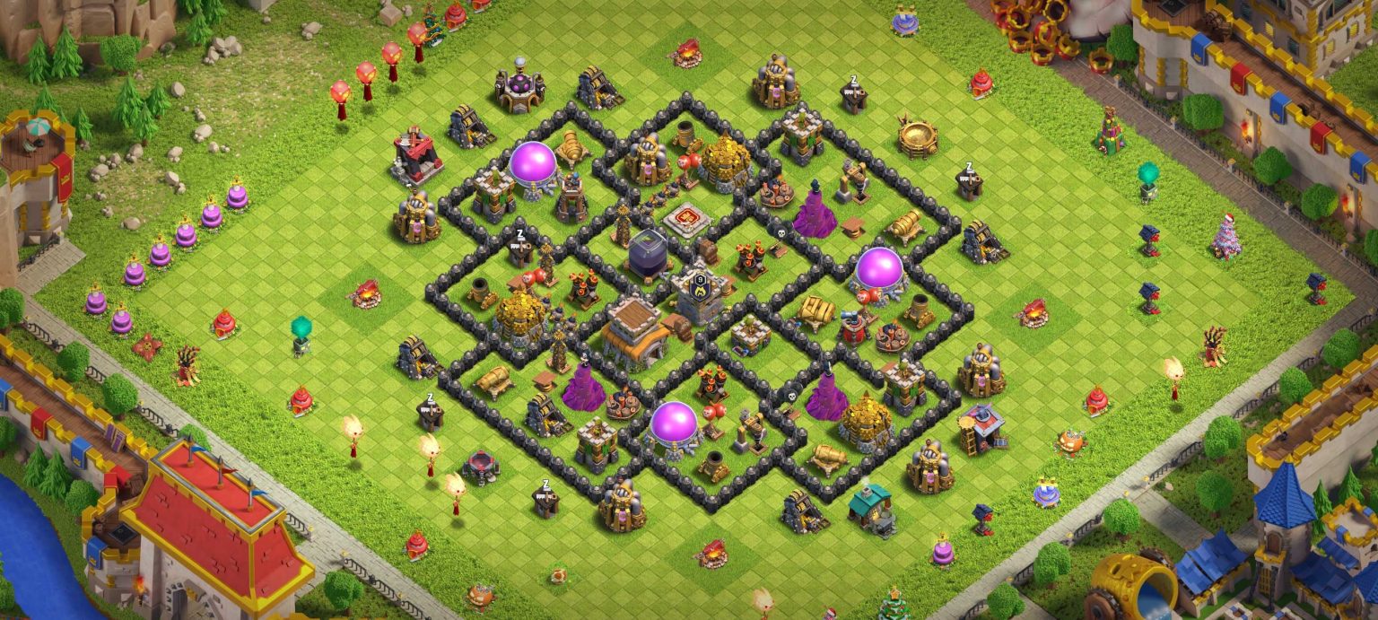 COC TH8 Base Layout: Building a Fortress for Success - Base of Clans