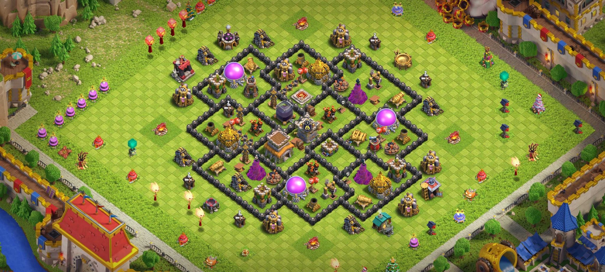 COC TH8 Base Layout: Building a Fortress for Success - Base of Clans