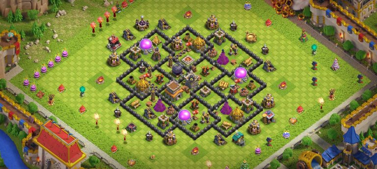 COC TH8 Base Layout: Building a Fortress for Success - Base of Clans