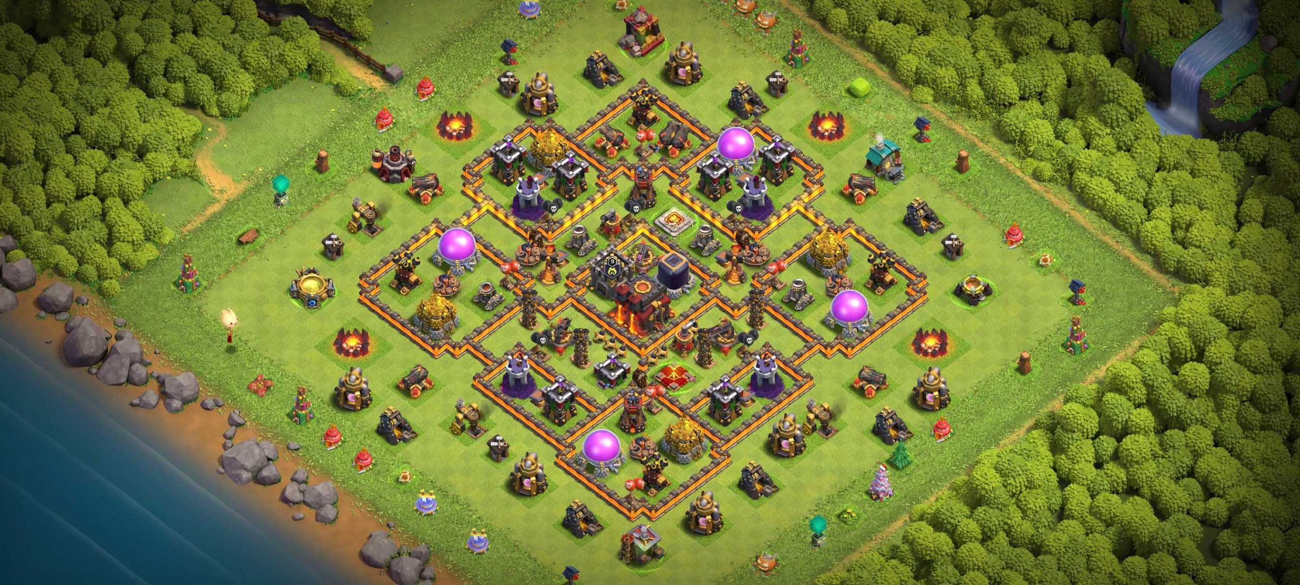 COC TH10 Base Layout: Fortifying Your Town Hall Against Invaders - Base ...