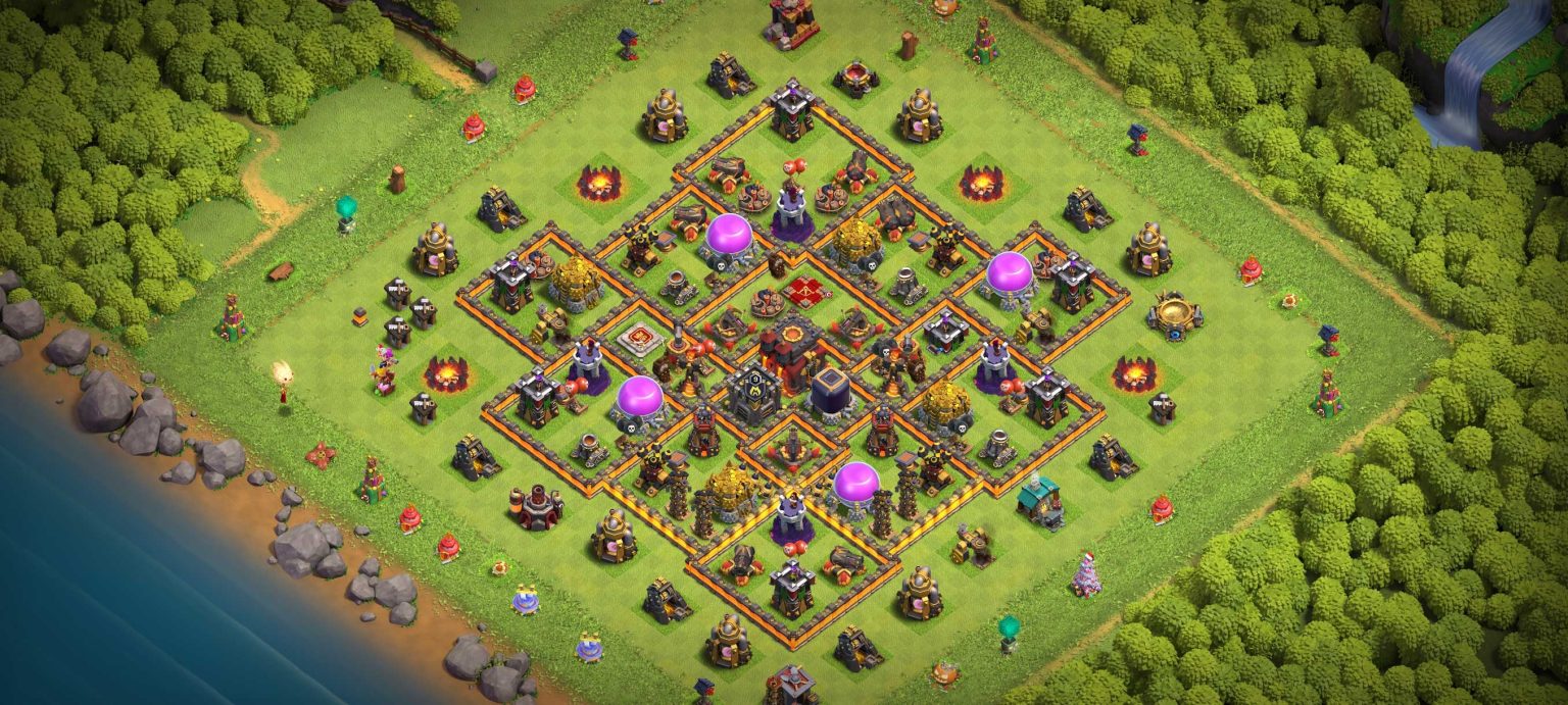 Best TH10 Base Layout to Keep Your Resources Safe - Base of Clans