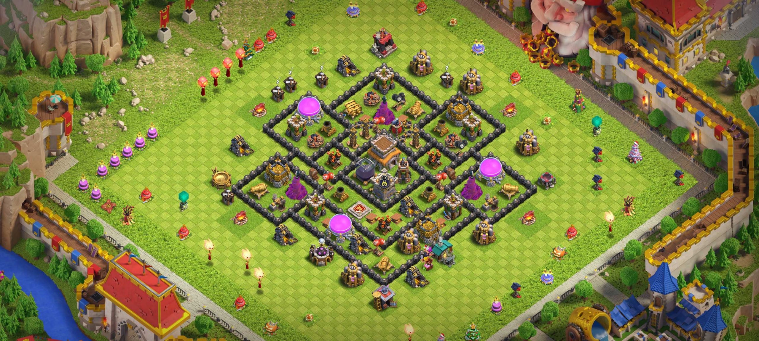 Best COC TH8 Home Base Layout - Base of Clans
