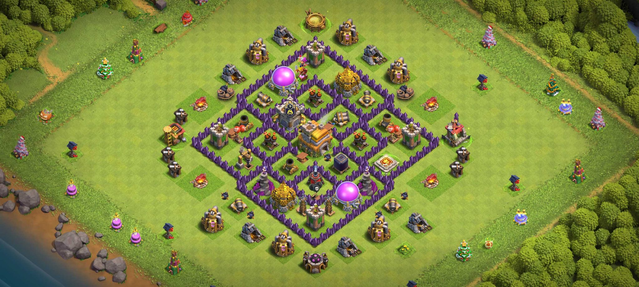 New TH7 Base: Establishing a Strong Foundation for Defense - Base of Clans