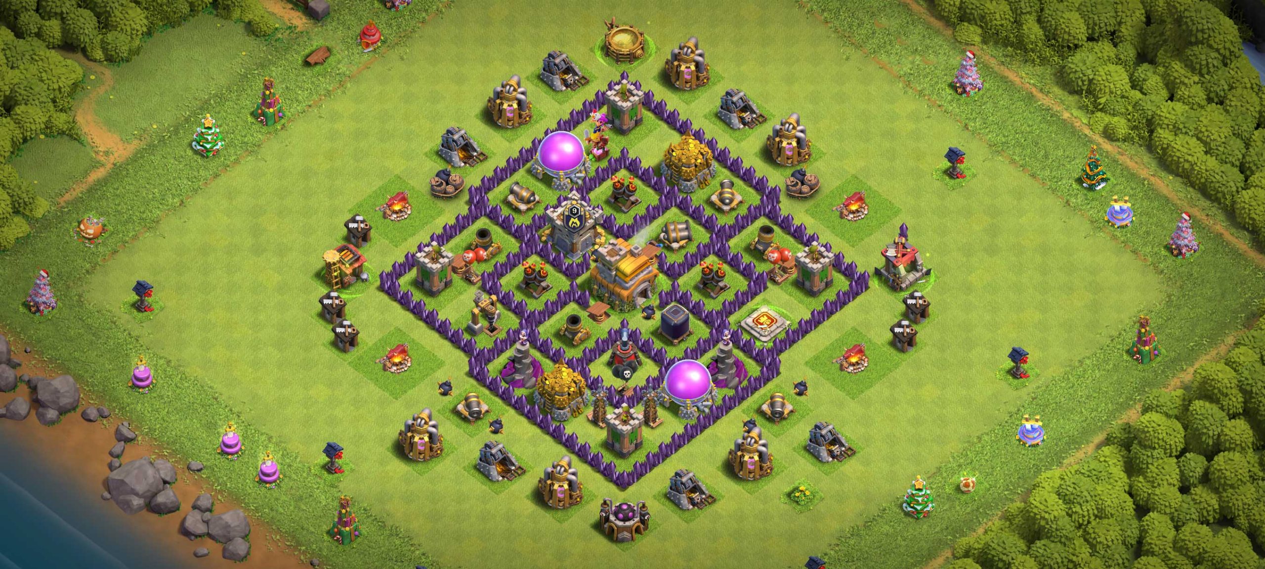 New TH7 Base: Establishing a Strong Foundation for Defense - Base of Clans
