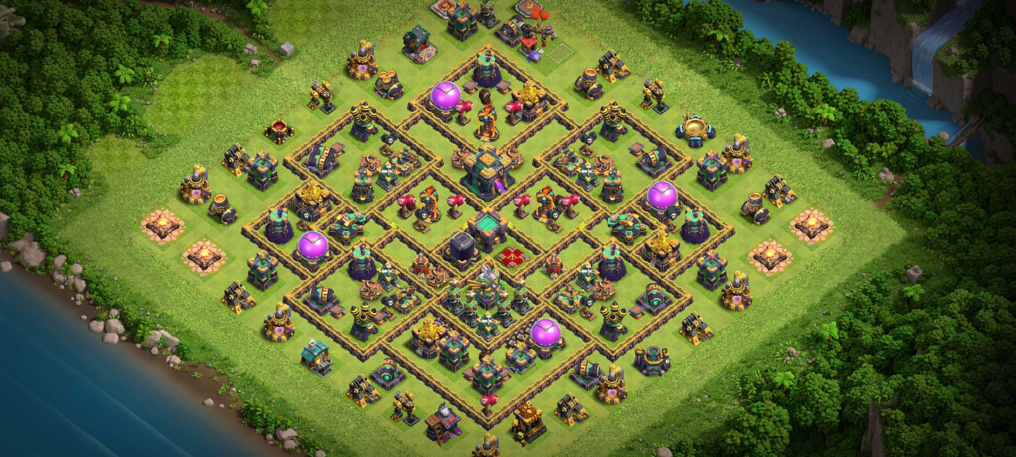 New TH14 Base Layout: Better Farming and Defense Strategy - Base of Clans