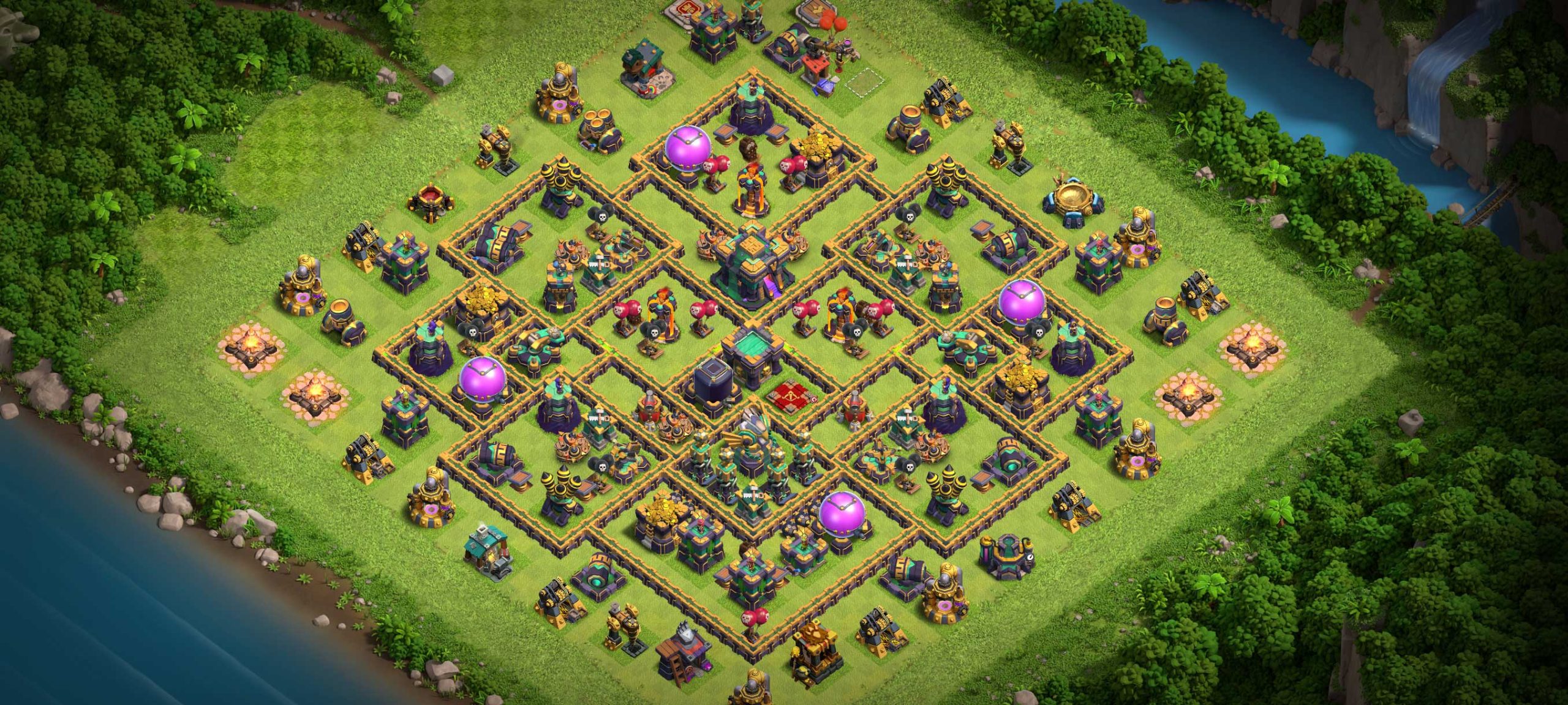 New TH14 Base Layout: Better Farming and Defense Strategy - Base of Clans