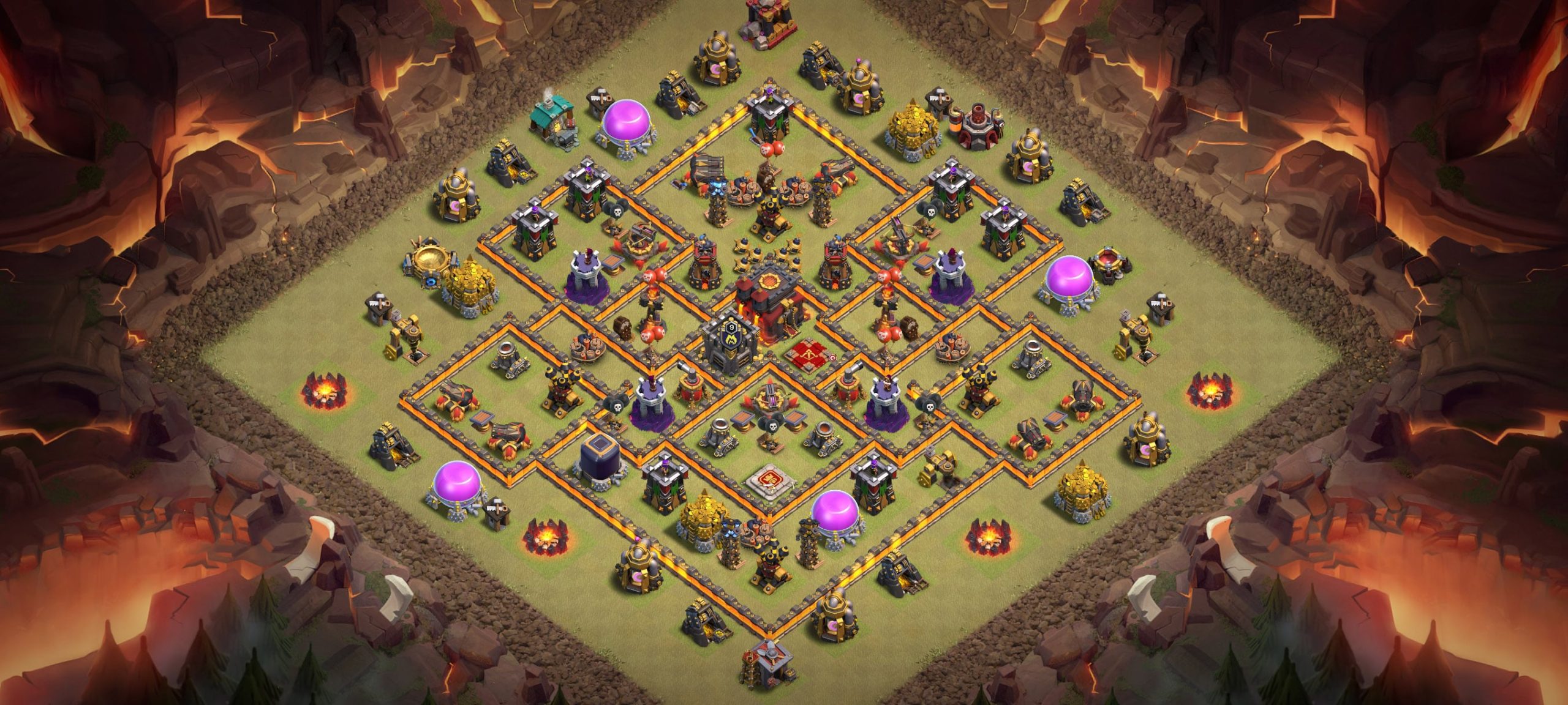 How to Design a TH10 War Base That Prevents 2 and 3-Star Attacks - Base ...