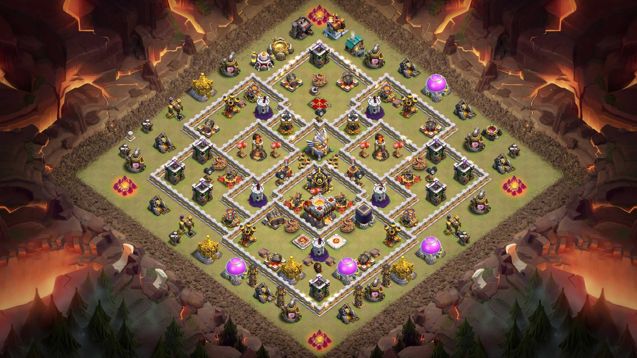 How to Build a Perfect TH11 War Base in Clash of Clans - Base of Clans