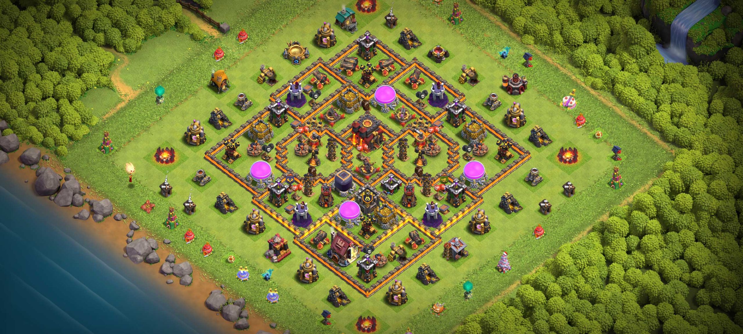 New TH10 Base Layout [After TH17 Update] - Base of Clans