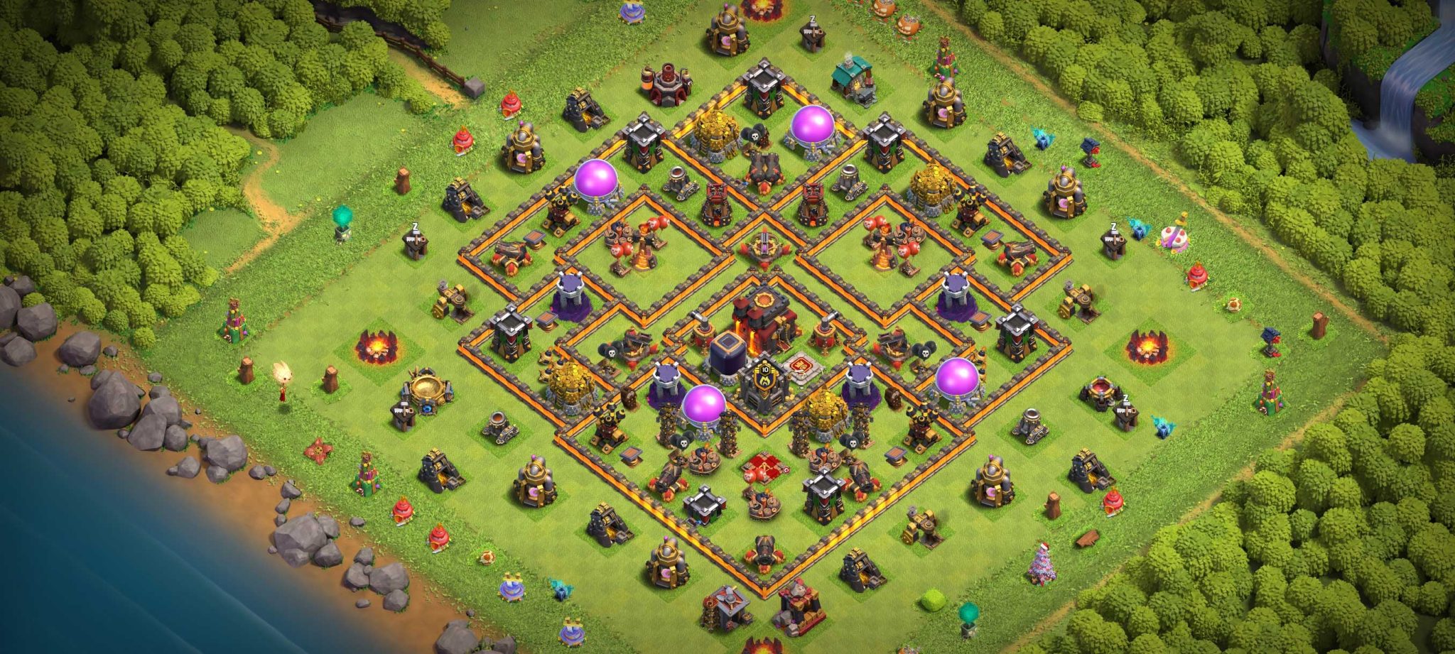 Essential TH10 Base Layout Tips to Keep Your Town Hall Safe - Base of Clans