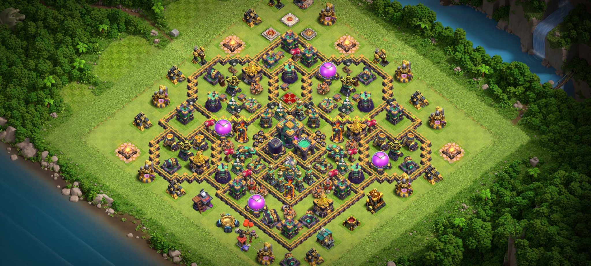 Farming, War, and Trophy Bases: TH14 Design Secrets - Base of Clans