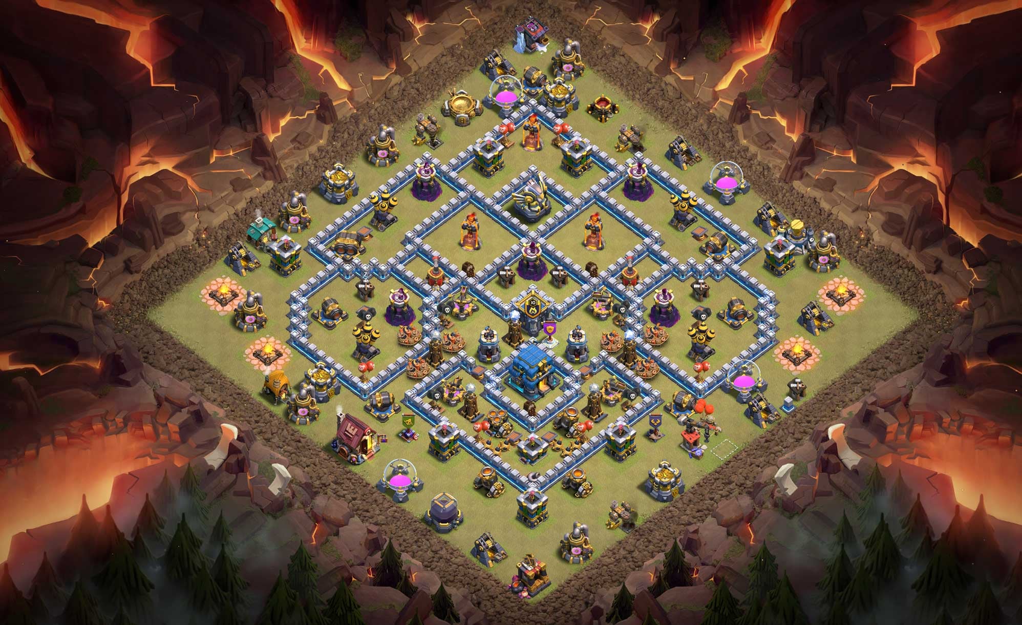 TH12 War Base Layout Ideas to Dominate Clan Wars - Base of Clans