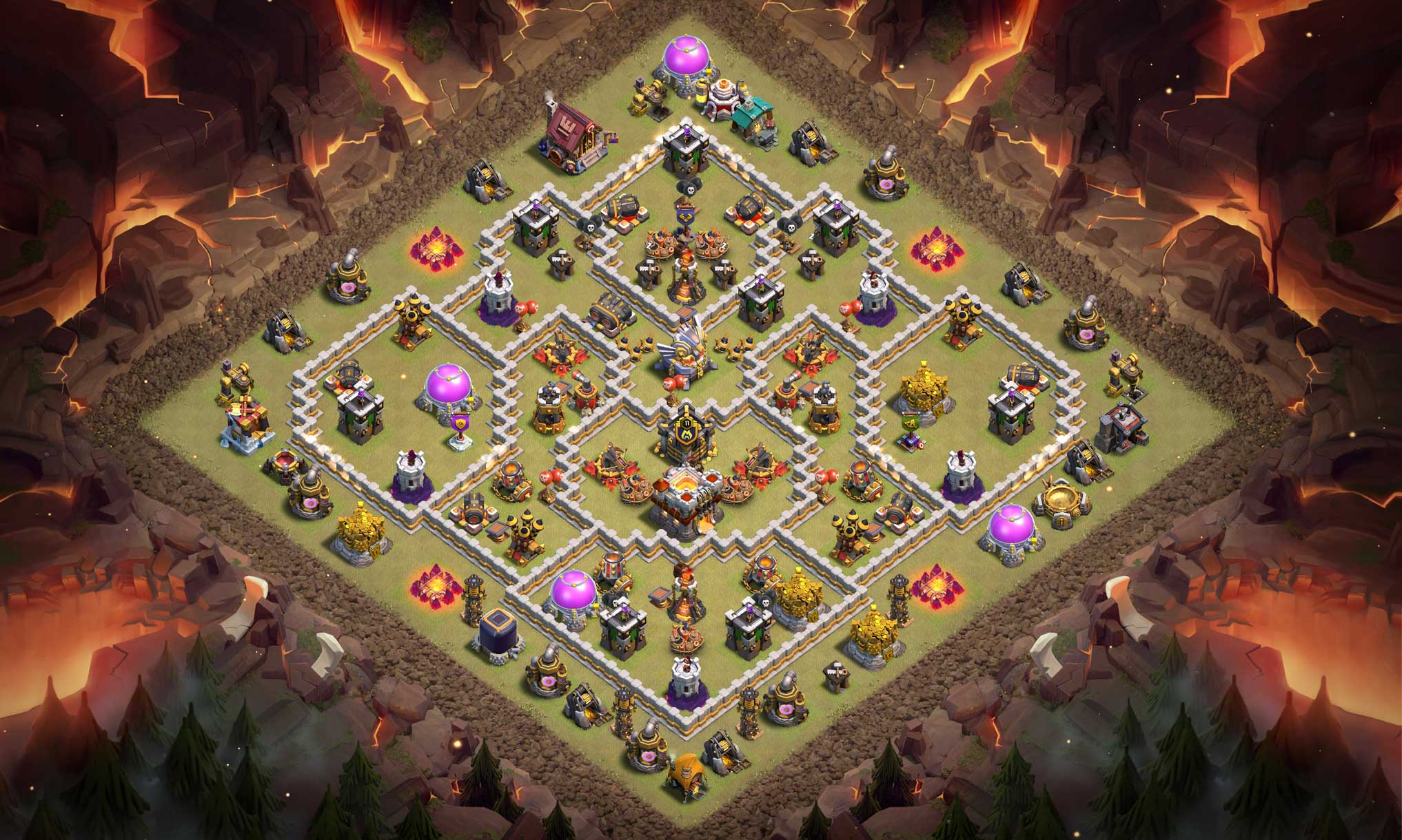 Win the Clan Wars : TH11 War Base Layouts Explained - Base of Clans