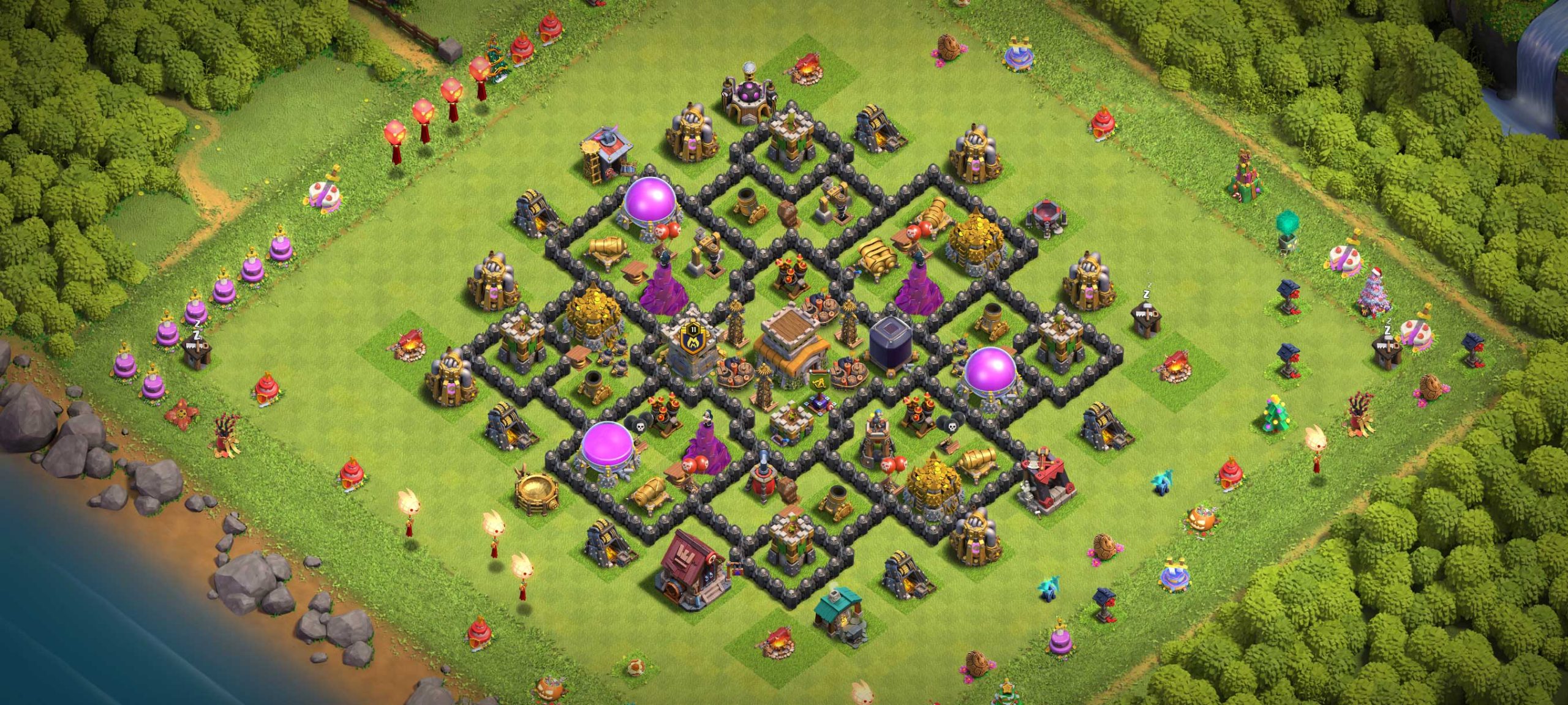 Upgrade and Optimize Your TH8 Base Layout Efficiently - Base of Clans