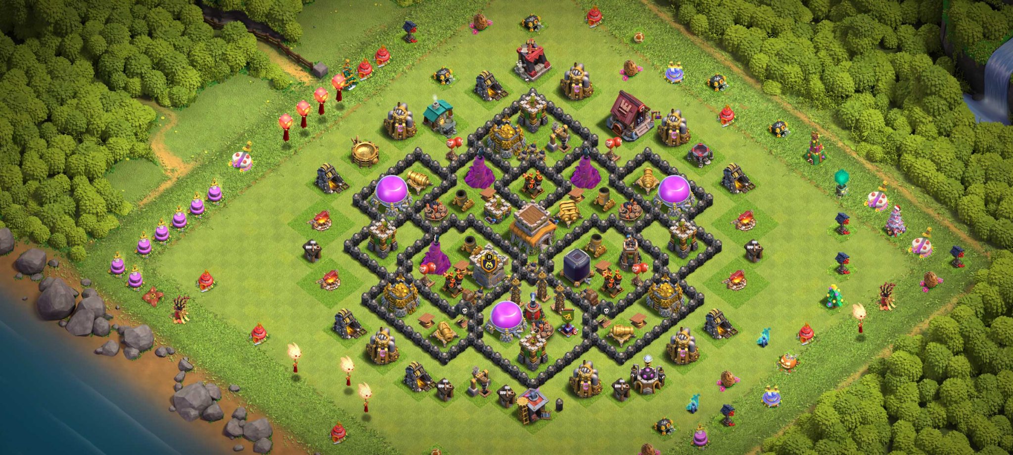 Optimize Your TH8 Base Layout Efficiently - Base of Clans