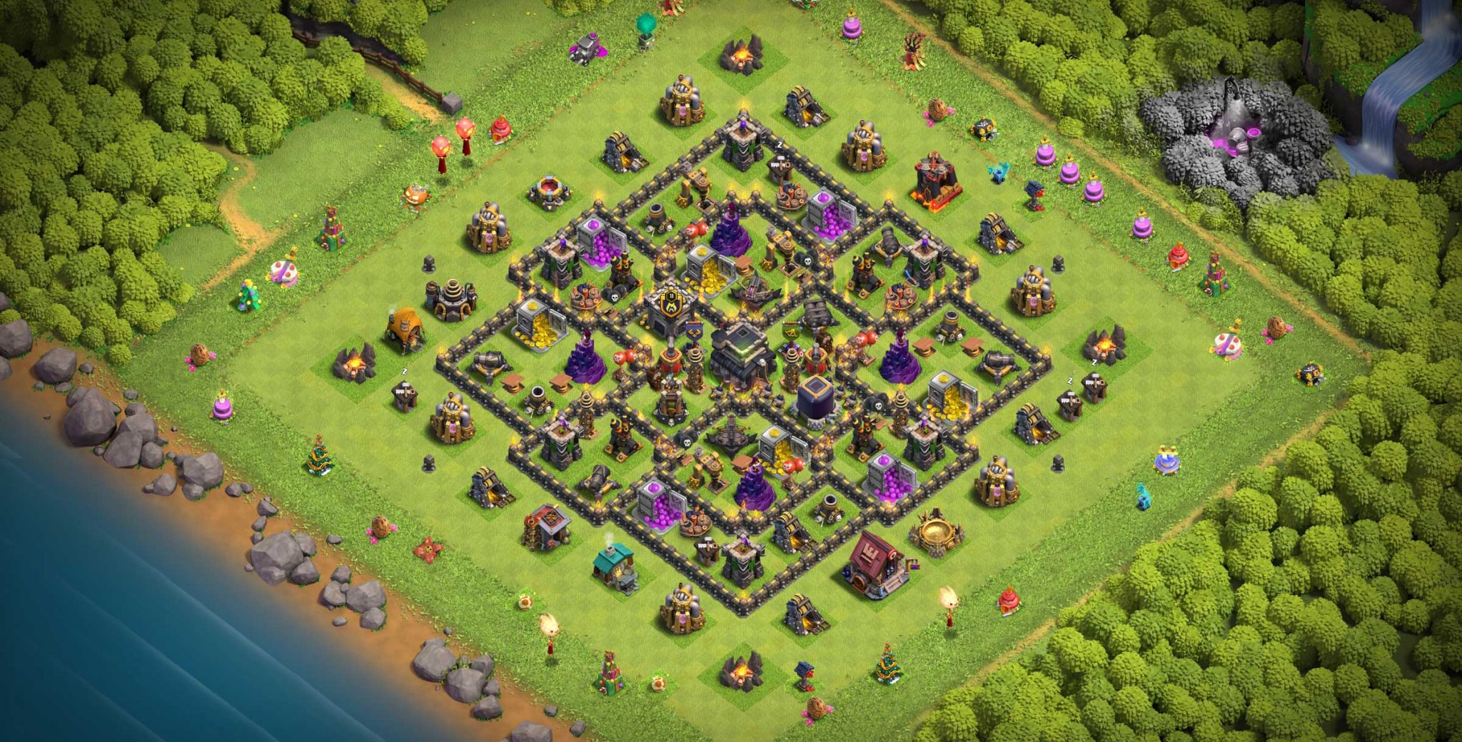 Effective Tips for Creating the Best TH9 Base Layout - Base of Clans