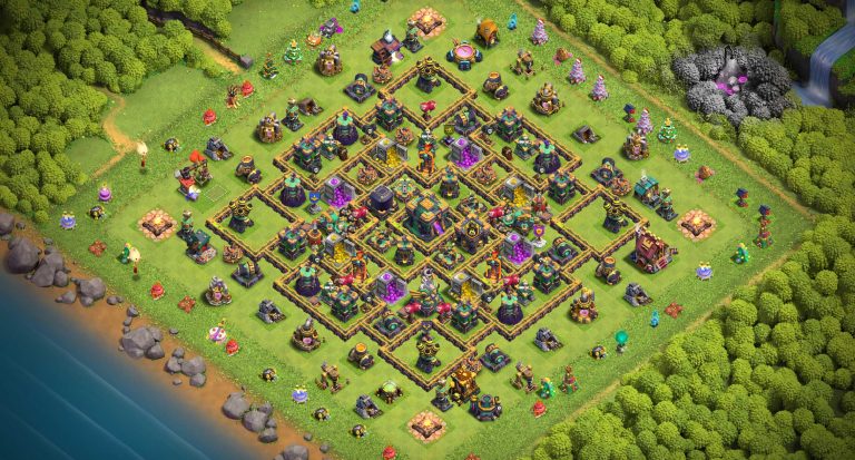 Unbreakable TH14 Base Layout: Farming and Defense Strategy - Base of Clans