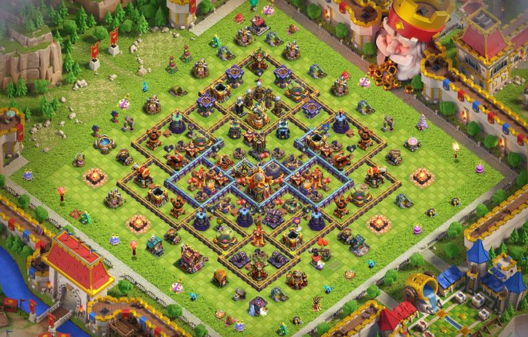 Best TH16 Base Layout in Clash of Clans - Base of Clans