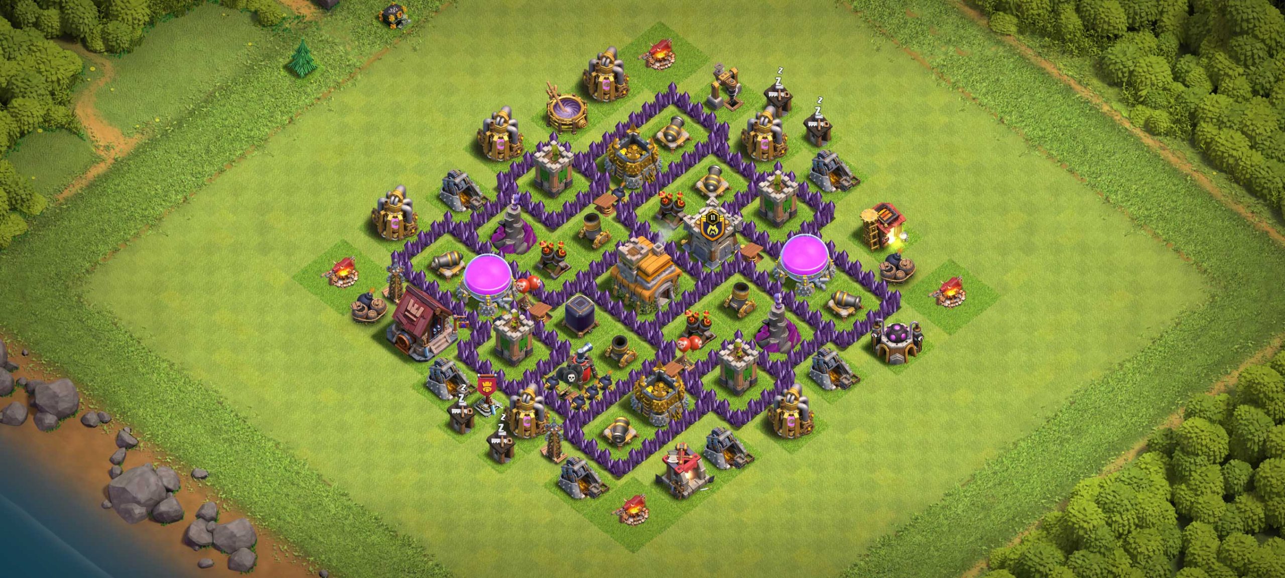 Ultimate TH7 Base Layout - Base of Clans