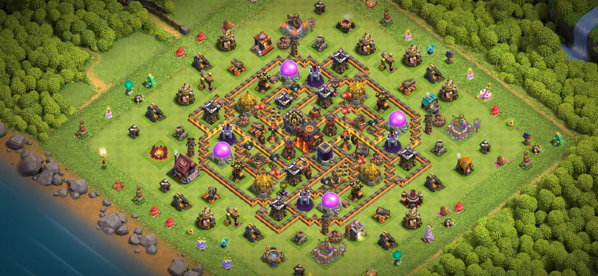 The TH10 Layout That Got Me 50 Successful Defenses - Base of Clans