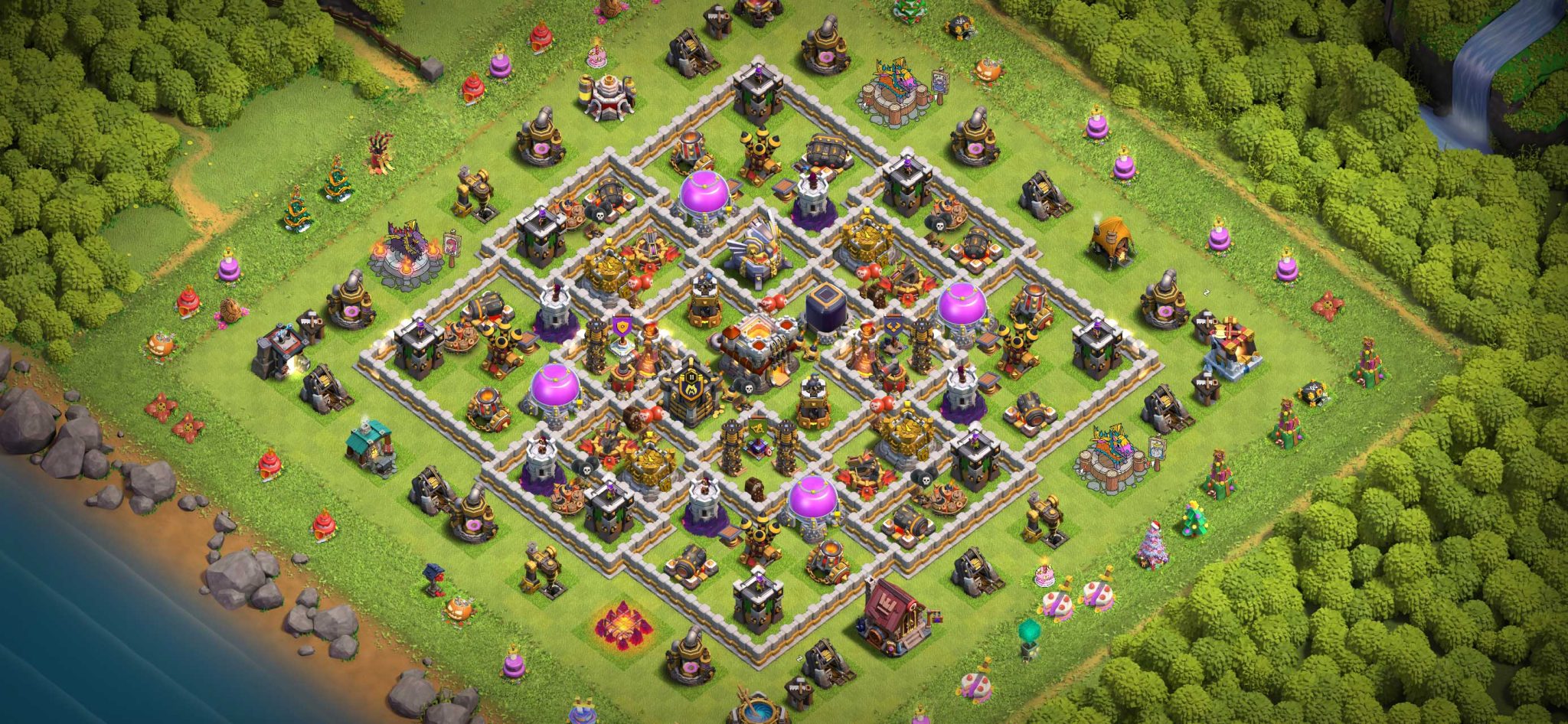 The UNBREAKABLE Town Hall 11 Layout | Dominate War & Farming - Base of ...