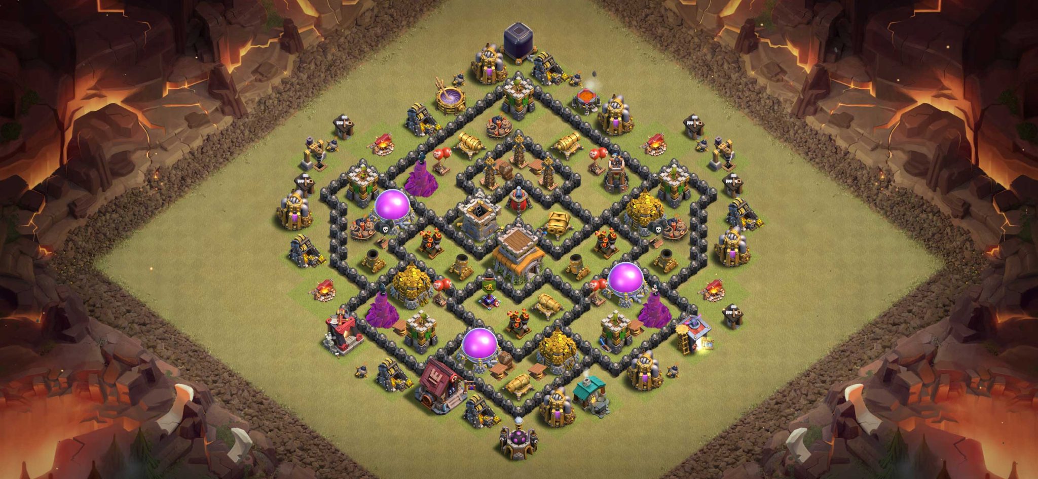 This TH8 War Base Design Has a 100% Win Rate (Anti-3 Star) - Base of Clans