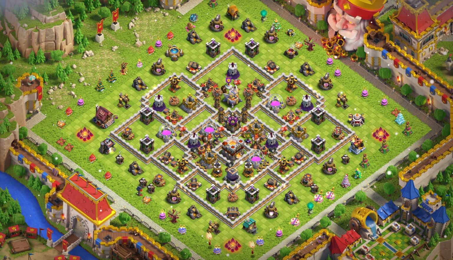 TH11 Home Base Layout: Balanced Defense for Farming & Trophy Pushing ...